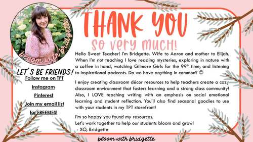 Editable Christmas Slide Templates with Timers by Bloom With Bridgette