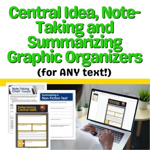 Central Idea, Note-Taking and Summarizing for ANY Fiction or Non ...