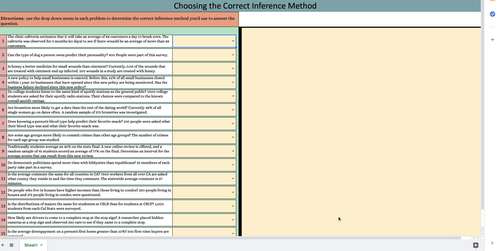 AP Stats - Choosing The Correct Inference Method Digital Pixels Activity