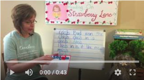 VIDEO: Reading: Set 1. Lesson 12. Word Family Pattern -ash | TpT