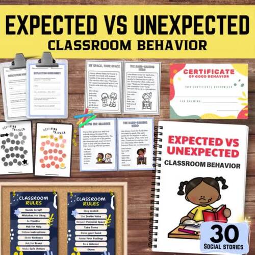 Classroom Expected vs Unexpected Behavior Social Stories Inappropriate ...