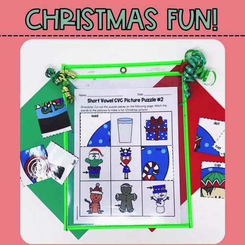 Christmas First Grade Activities by Playful Pursuits | TPT