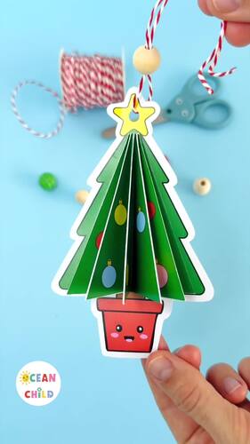 5 Cute Christmas Ornament Craft Bundle, Low Prep Fine Motor Activities ...