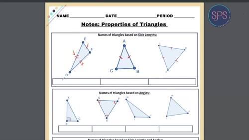 Emergency Sub Plan: Triangle Side Lengths and Missing Third Side Range ...