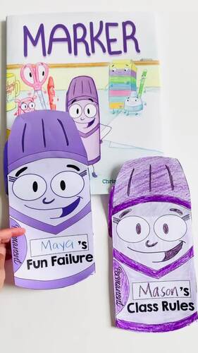 Marker by Anna Kang: Growth Mindset Craft, Embracing Failure, Class Rules