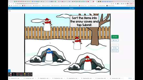 Winter Sorting BOOM Cards™ by Little Library of Learning | TPT