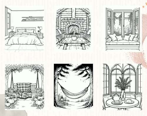 Hygge Havens: Cute and Cozy Coloring Book for Adults & Teens – Embrace ...