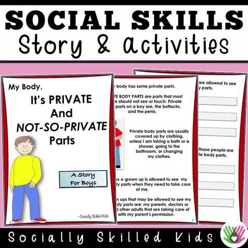 Private Body Parts - Social Skills Story and Activities | TPT