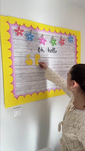 Spring Bulletin Board Kit | Retro Groovy Ideas March April May Decor ...