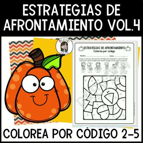 COLOREA POR CÓDIGO. ESTRATEGIAS DE AFRONTAMIENTO 2-5. EN ESPAÑOL - VOL. 4.