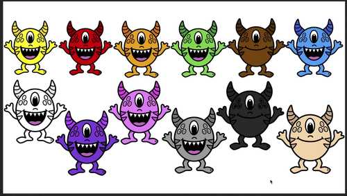 GIFs Rainbow Feed The Monster / Monster Eating by LiMish Creations