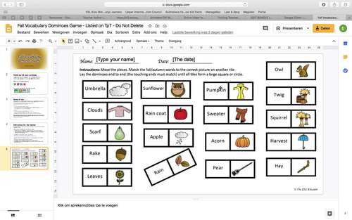 Dominoes Games Bundle Printable and Digital by The ESL Educator | TPT