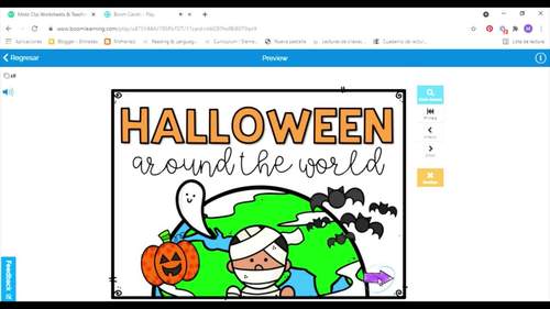 BOOM CARDS HALLOWEEN around the world: Reading comprehension | Digital