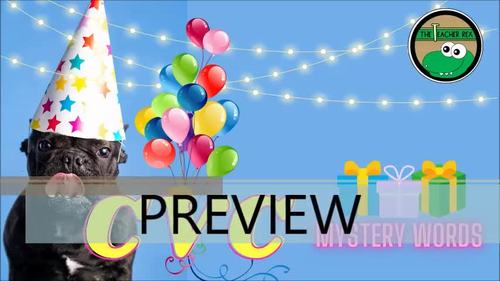 CVC (short e) Mystery Words - Beginning Sounds Videos by The Teacher Rex