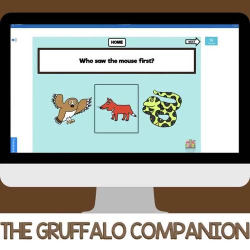The Gruffalo Book Companion Boom Cards for Speech Teletherapy | TPT