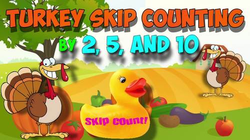 Skip Counting Song - With Turkeys! by Mr Rs Songs for Teachers | TPT
