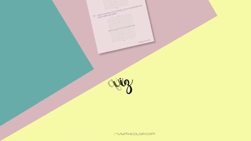 Coordinate Graphing Quiz by Math with Color | TPT