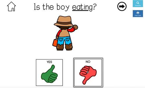 Halloween Language Boom™ Cards in GIFS | Verbs | Parts of Speech + More