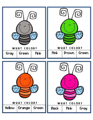 Color Identification math Task Boxes for special education | TPT