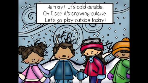 Winter Set 1 Thematic Songs With Writing Activities & More PreK ...