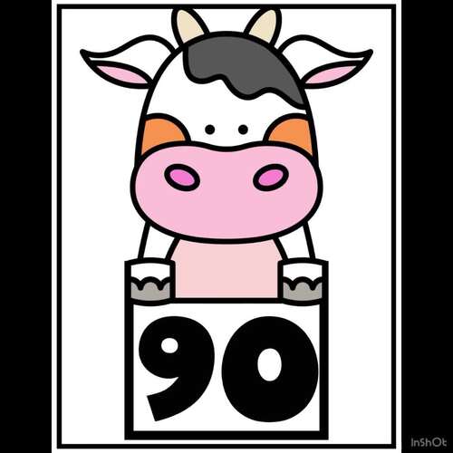 Counting by 10 Posters & Practice Cards for Kindergarten | Cow Theme