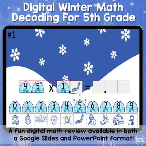 Grade 5 Winter Math Multiplying & Dividing Decimals Activity by Teresa ...