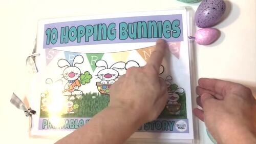 Easter Bunny Rabbit PRINTABLE Preschool Book by Speechie Trish | TPT