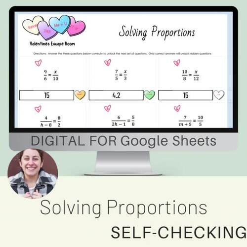 Solving Proportions Escape Room - Valentines Day edition by Math with ...