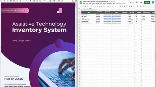 Assistive Technology Inventory System by Disruptive Teaching | TPT
