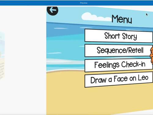 Leo's Feelings Boom Cards™ A Summer Story about Emotions Speech Therapy
