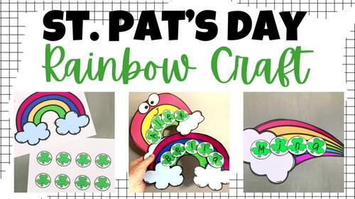 St. Patrick’s Day Rainbow Shamrock Craft by Create 25 Printables