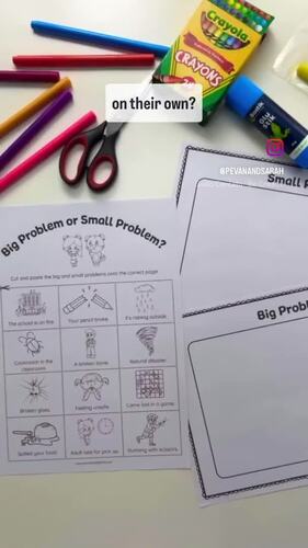 Big and Small Problems BUNDLE | Catastrophe Scale activities | SEL Lesson