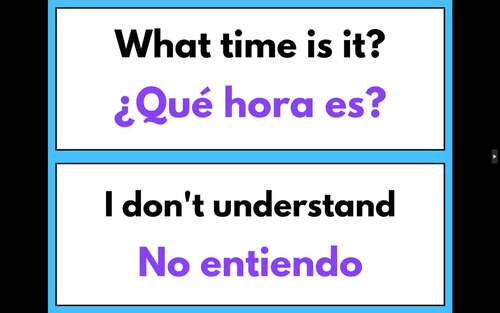 English & Spanish Questions and Phrases for the Classroom - PDF ...