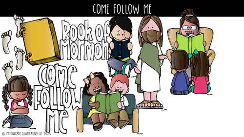 Come Follow Me clip art LDS clip art Jesus clip art COMBO PACK | TPT
