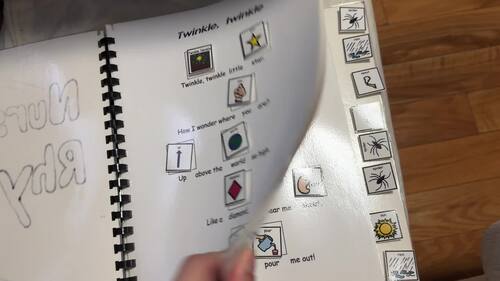 Nursery Rhymes Interactive Book - Special Education by 2 Helpful Chicks