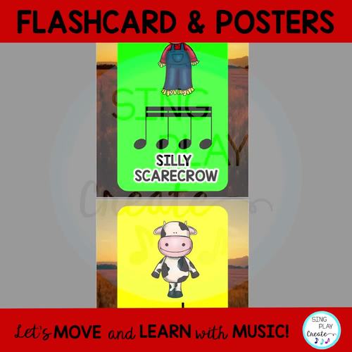 Rhythm Activities BUNDLE: {Whole Note} (All Levels) Farm Animals