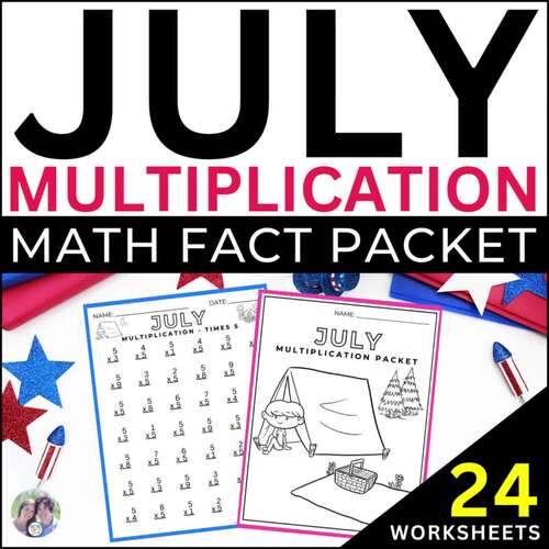 4th of July Multiplication 4th of July Math Worksheets Fourth of July Math