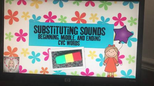 Phoneme Substitution Activity- Beginning, Middle, and Ending Sounds in ...