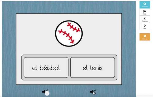 Spanish Boom Cards / Digital Task Cards--Sports / Los Deportes | TPT
