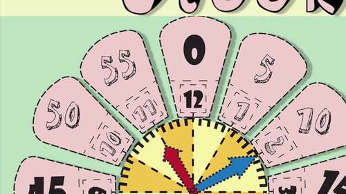 Flower Clock Template (Dual Language, Spanish + English included)