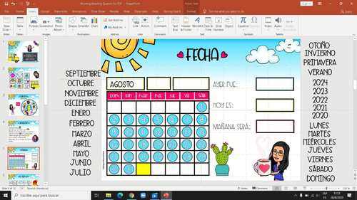 SPANISH Interactive Morning Meeting - Bitmoji by Bilingual Teacher Hive