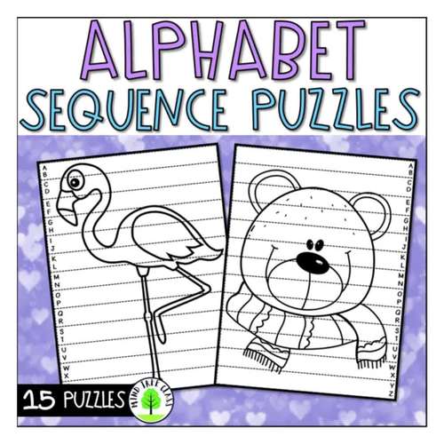 Alphabet Sequence Puzzle - Alphabet Strip Puzzle Uppercase by Mind Tree ...