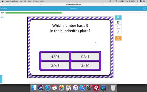 Place Value Digital Boom Cards - Decimals {Multiple Choice} Distance ...