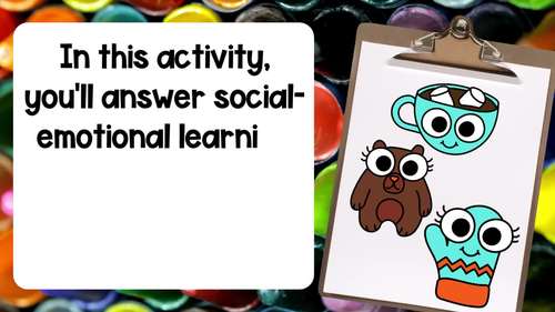 Directed Drawing Feelings and SEL Skills Guided Drawing Winter Set 1