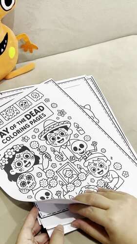 Day of the Dead Coloring Pages | Día de los Muertos Activities for Kids ...