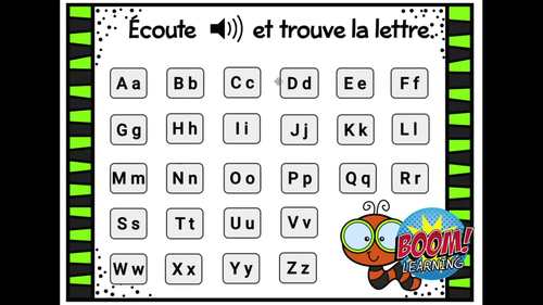 French ABC - Alphabet français (Lettres) - BOOM Cards - Digital Task Cards