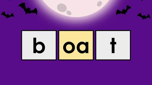 Halloween Vowel Teams OA and OW Digital & Worksheets Google Slides ...