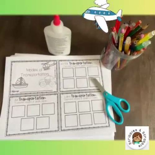 Transportation Printable Activities and Worksheets by Scribbles and ...