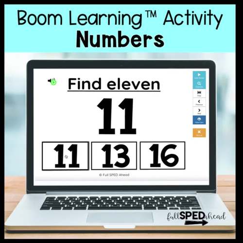 Number Sequences Boom™ Cards Activity by Full SPED Ahead -- Heather ...