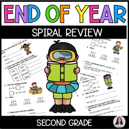 End of Year Review for Second Grade by Shelly Sitz | TpT